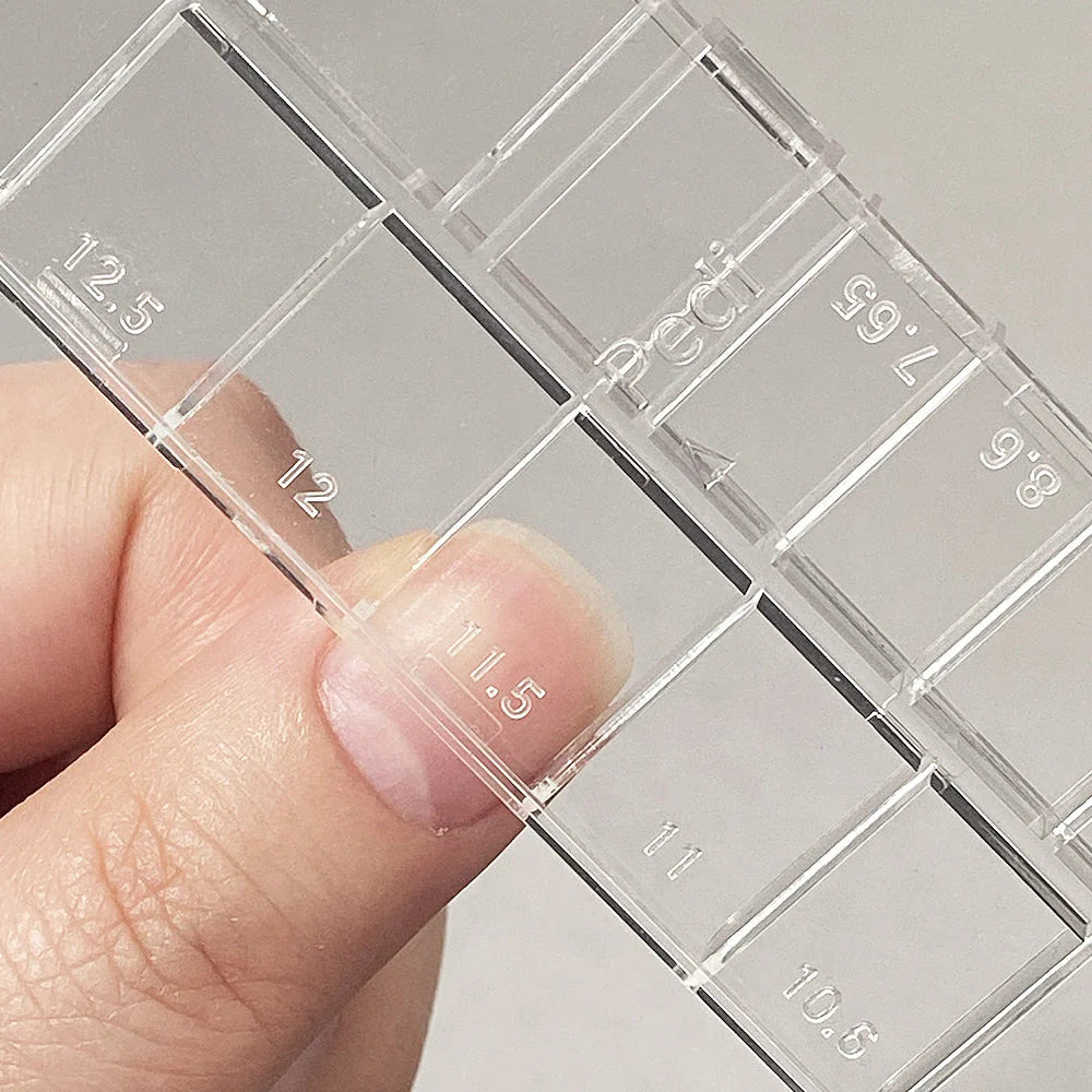 DANJINAIL Summer Peach Nail Ruler